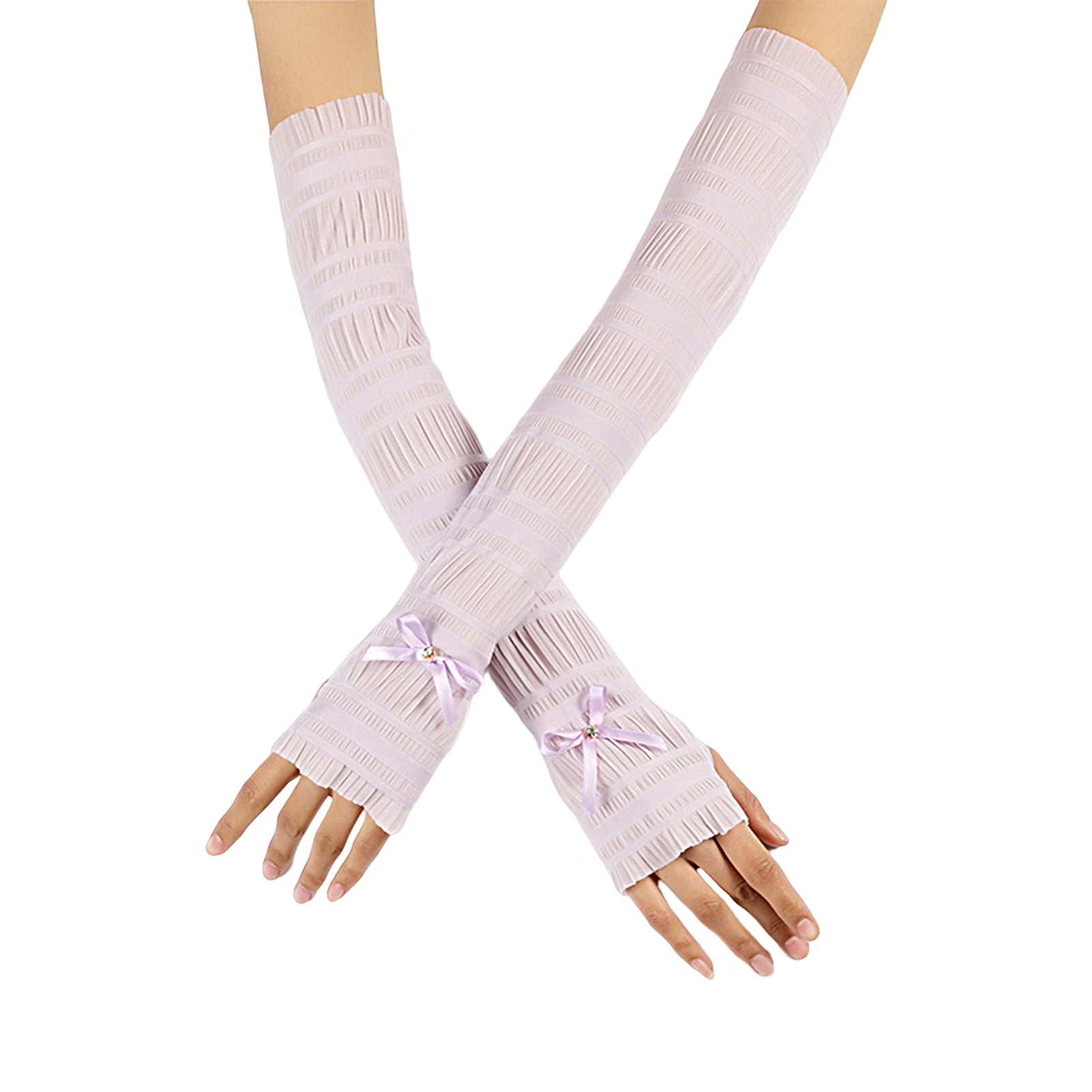 1 Pair Women's Lace Long Arm Sleeves & Summer UV Protection Long Lace ...