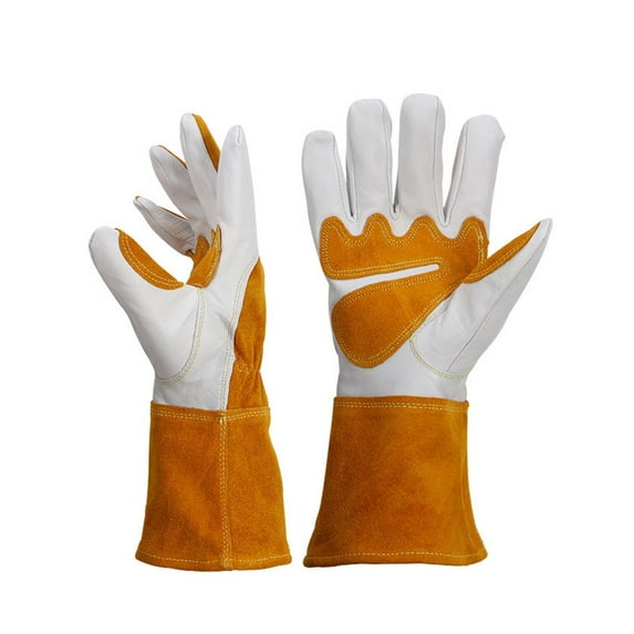 1 Pair Working Welding Working Gloves Hands Protection Extreme Heat ...