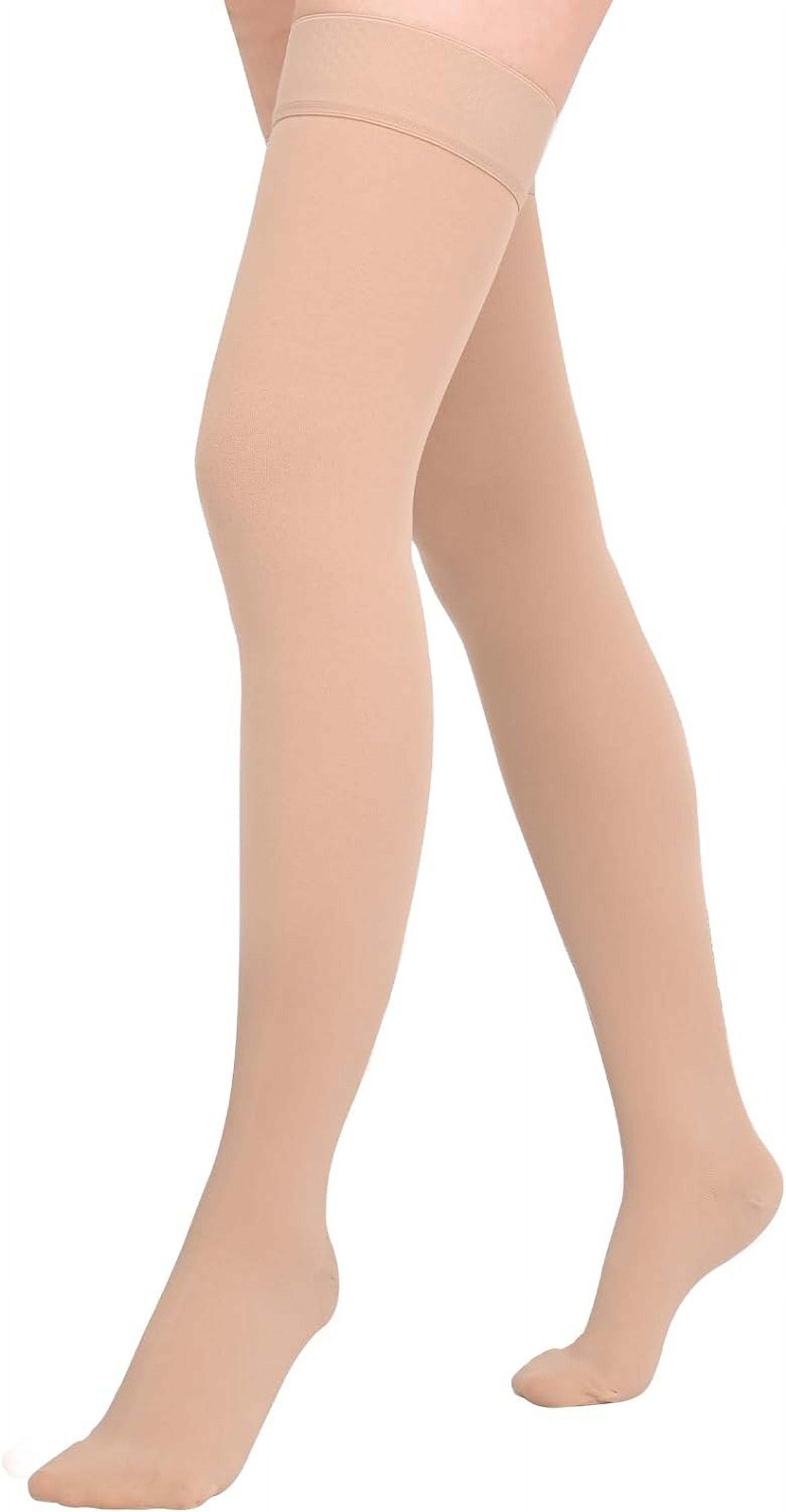 1 Pair Wukang 20-32mmHg Beige XL Size Thigh High Compression Stocking ...
