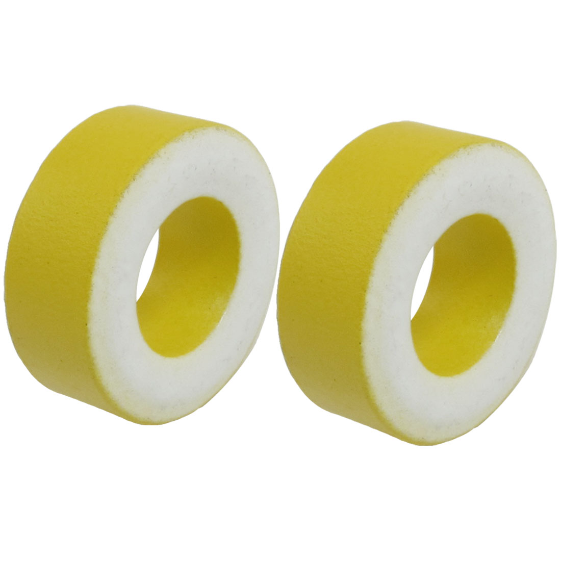 1 Pair Yellow White Iron Power Ferrite Toroid Core 27mm x 14mm x 11mm ...