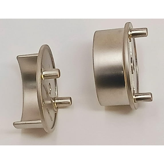 1 Pair for 1 5/16" Diameter Closet Rod Wardrobe Tube End Supports (Matt ...