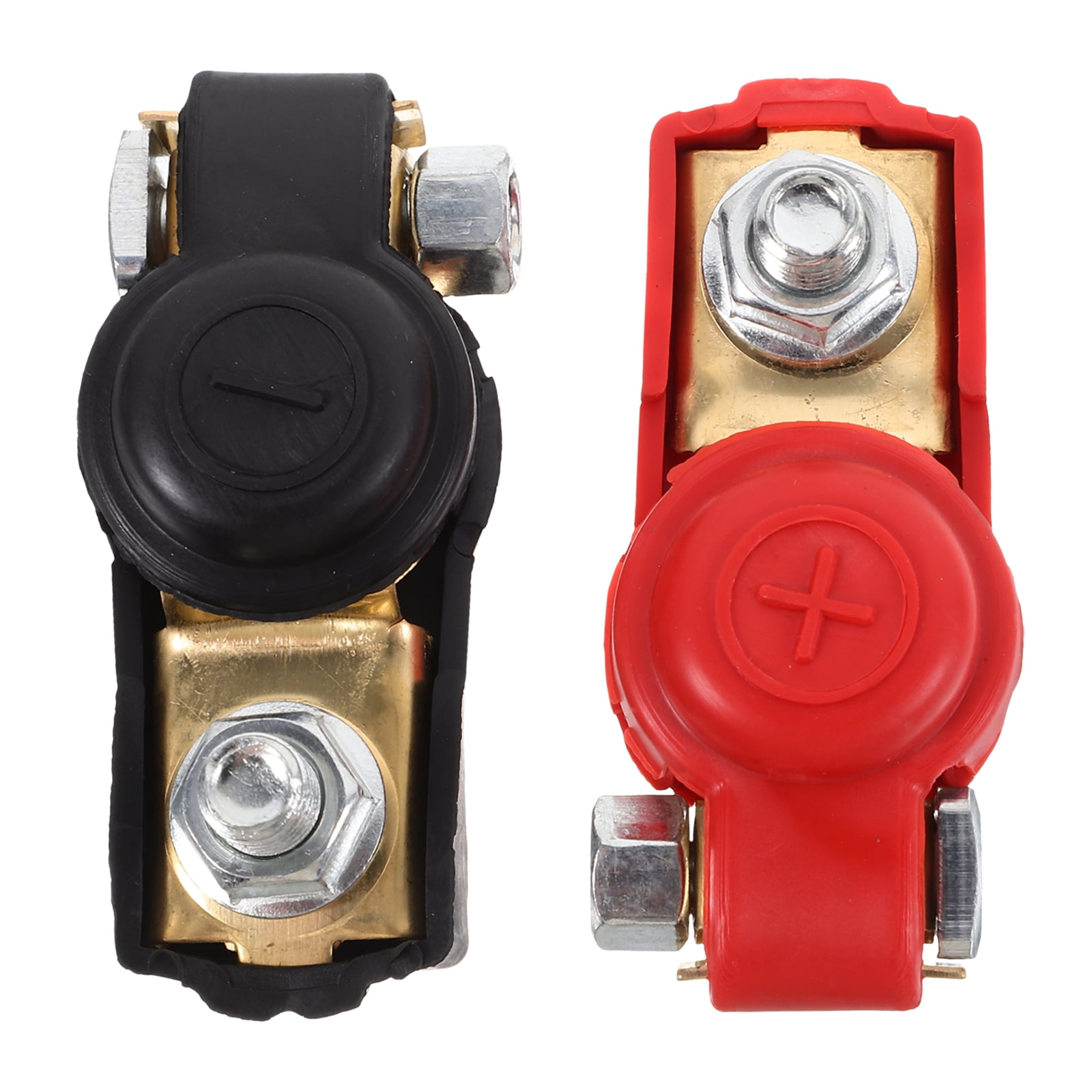 1 Pair of Car Battery Terminal Connector Positive Negative Battery ...