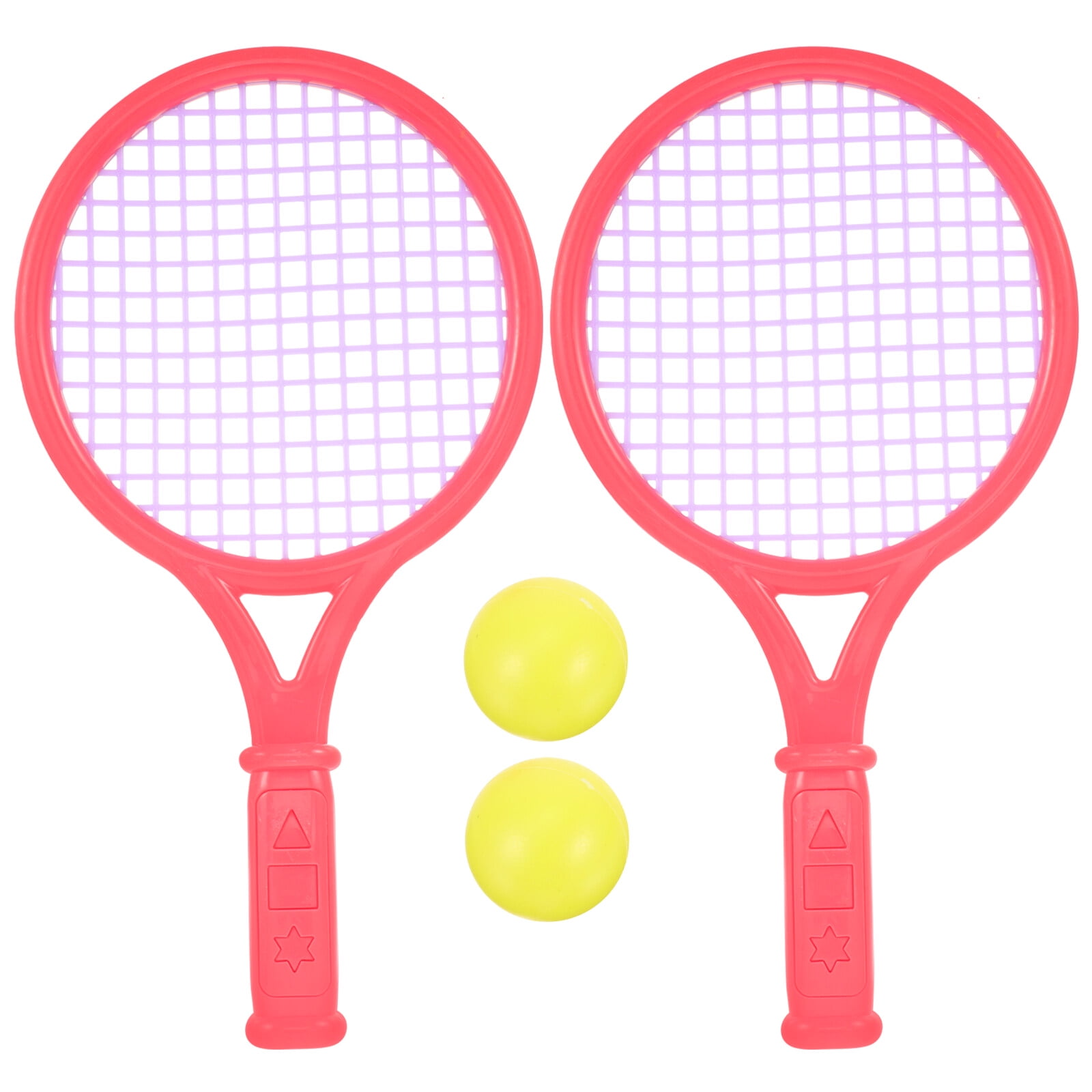 1 Pair of Children's Tennis Racket Kids Plastic Badminton Rackets Game ...