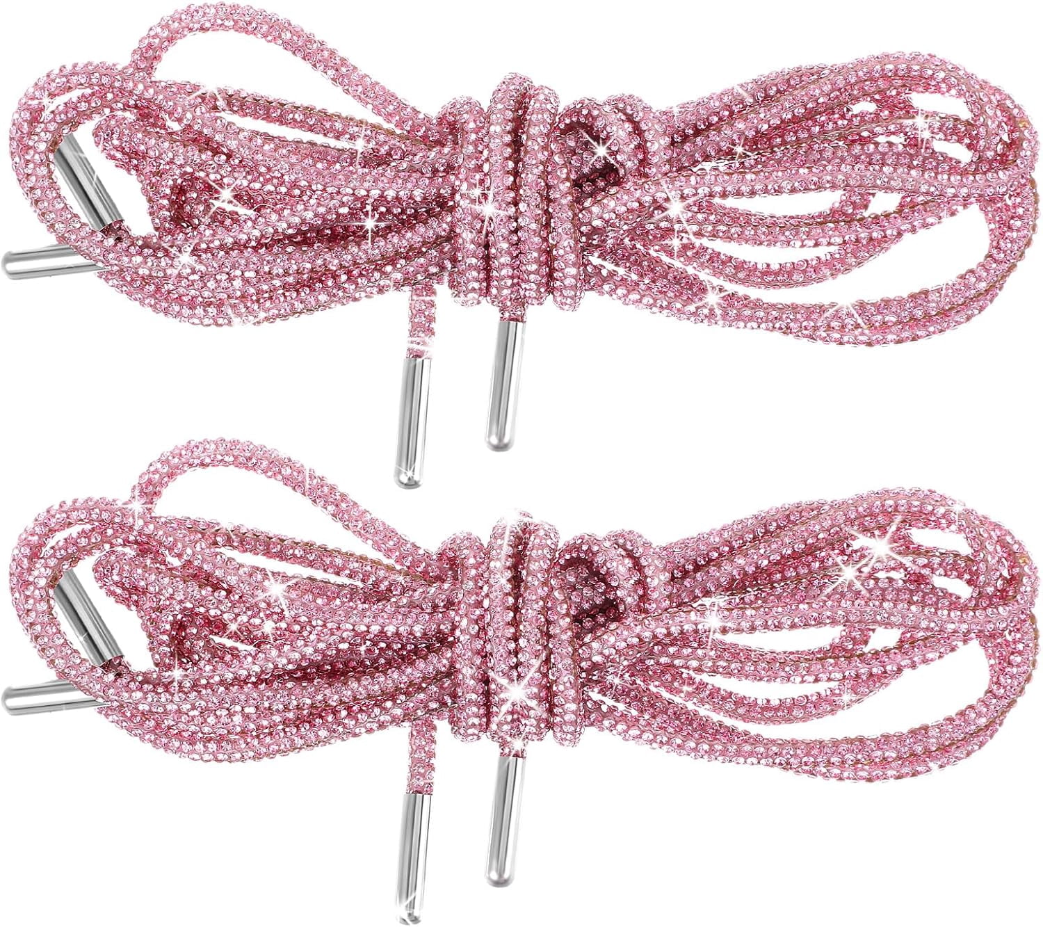1 Pair of Glitter Rhinestone Rope Sparkly Crystal Shoe Laces String for ...
