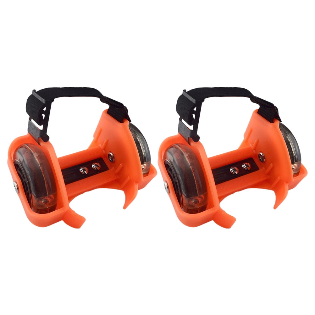1 Pair of Glowing Shoe Wheel Portable Skating Shoe Adjustable Roller ...