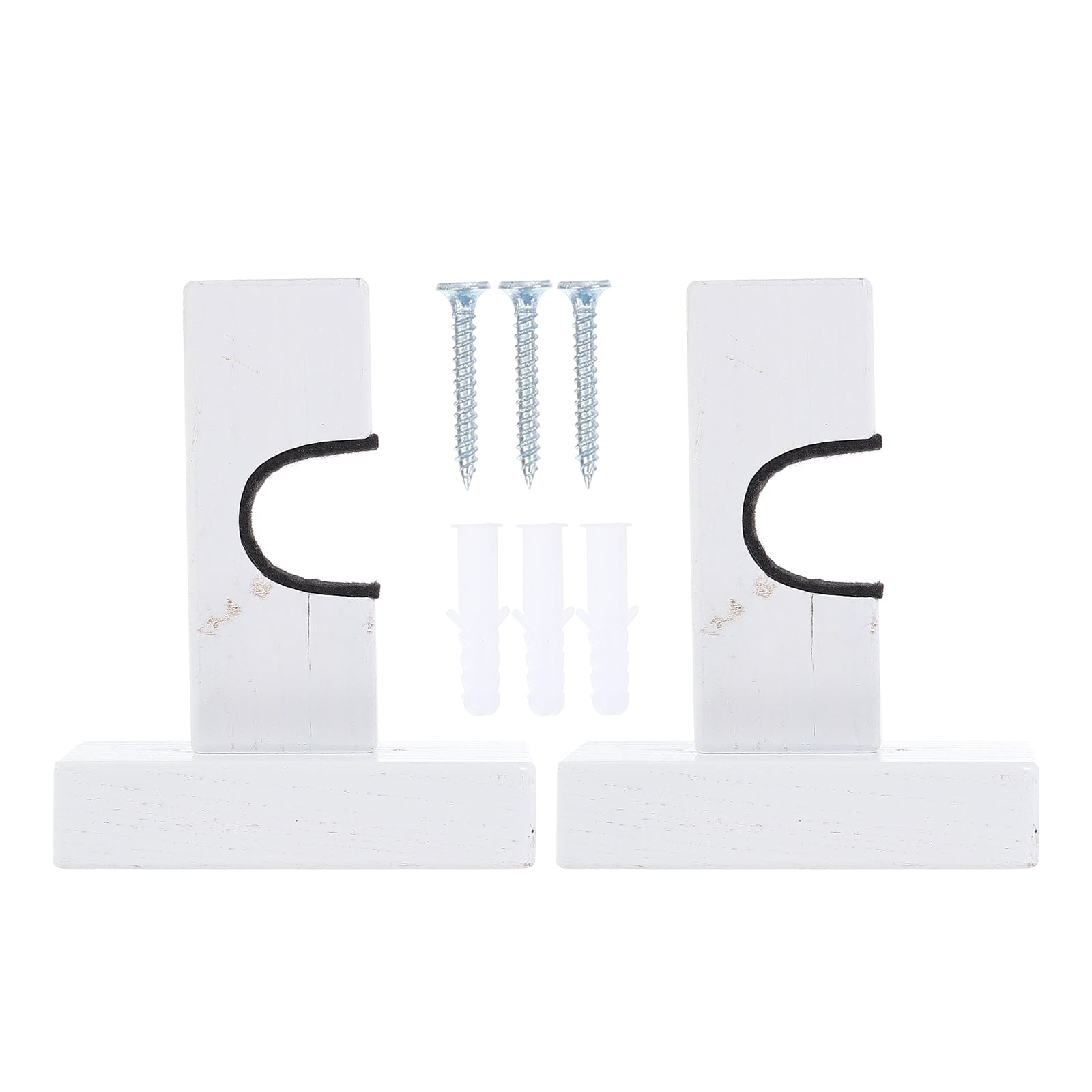 1 Pair of Household Bat Holders Multi-function Bat Hangers Wooden Bat ...