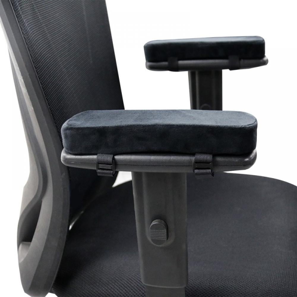 1 Pair of Memory Foam Chair Armrest Pads Soft Elbow Supporting Cushion ...