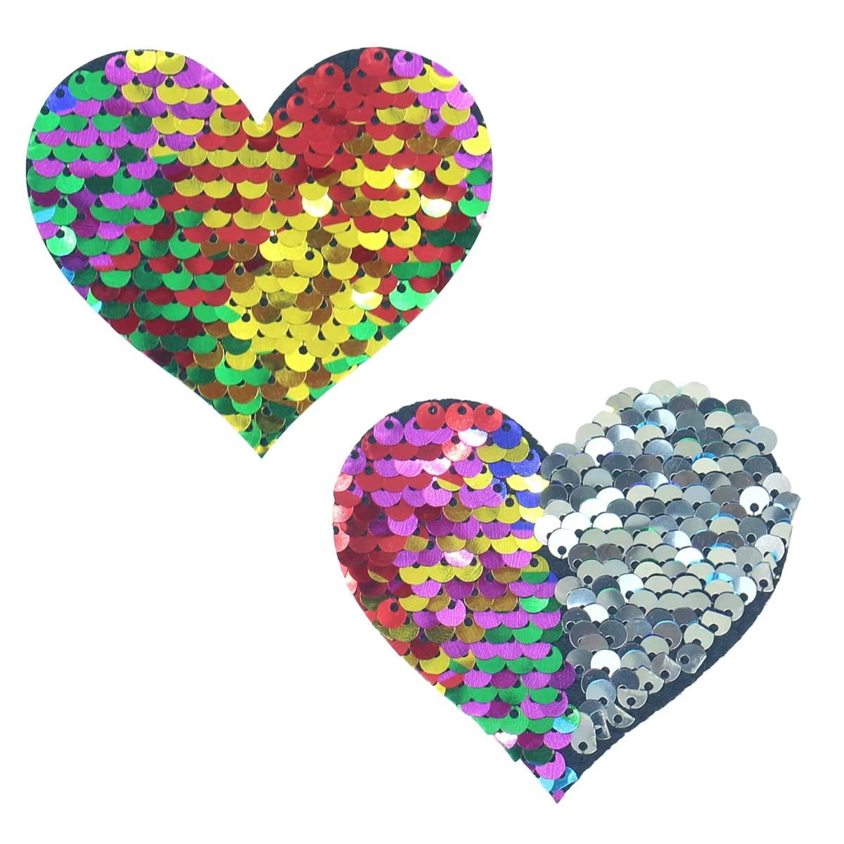 1 Pair of Sequined Breast Patches for Anti-Exposure, Shimmering Breast ...