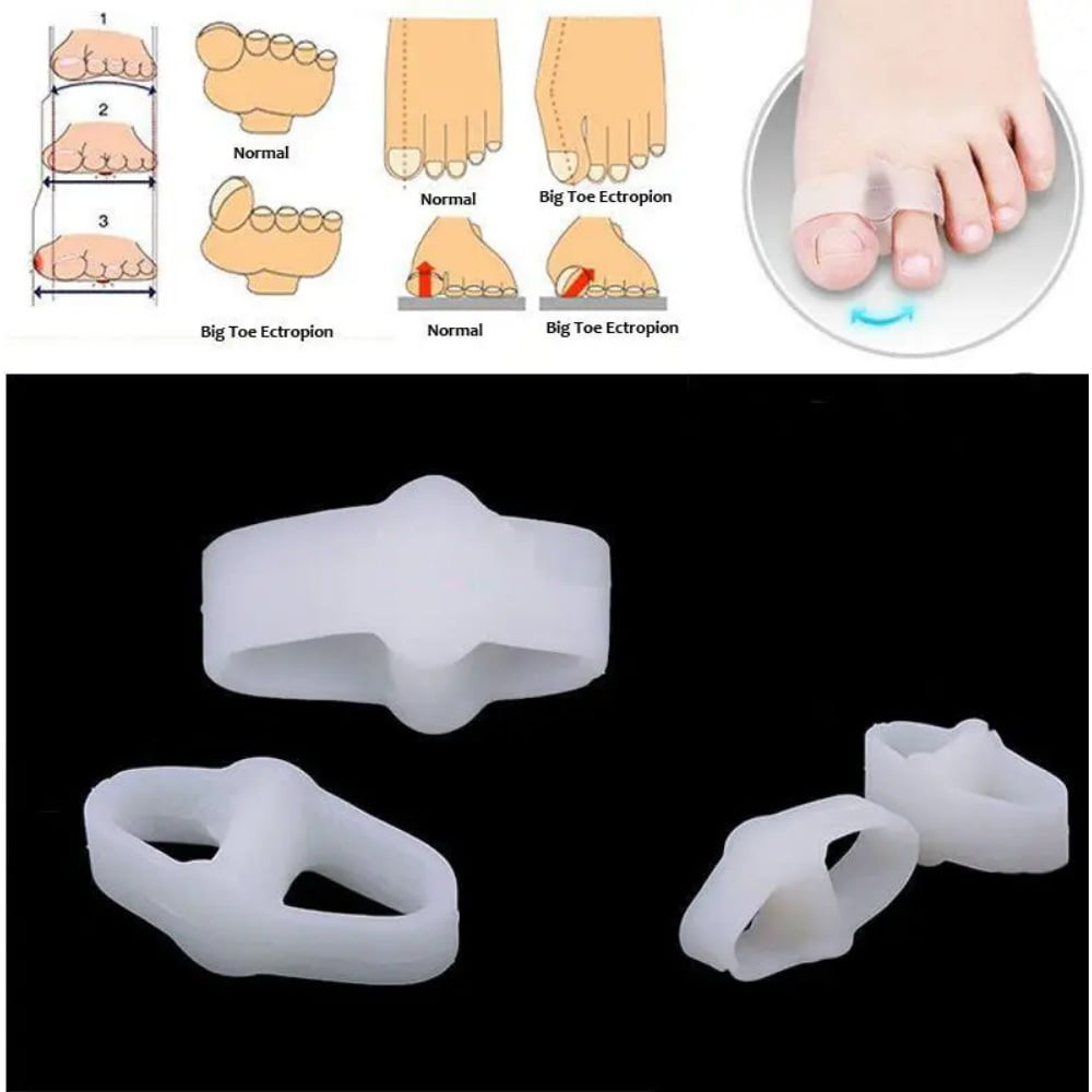 1 Pair of Toe Separators Stretchers Straighteners Alignment Bunion Gel ...