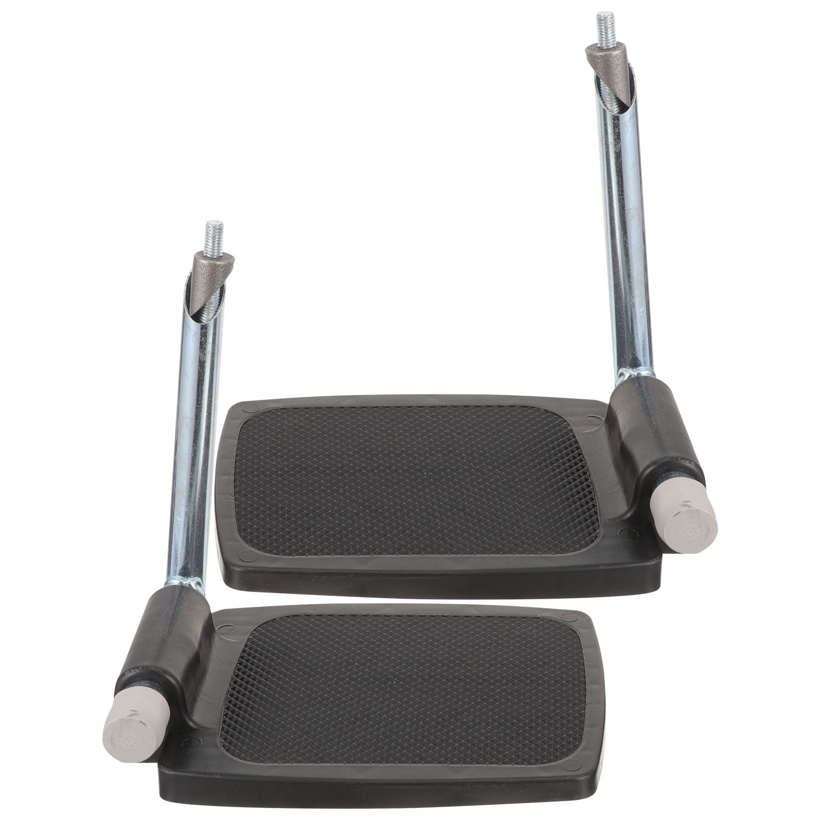 Black Wheelchair Footrest with Anti-Slip Protection and Support Pole ...