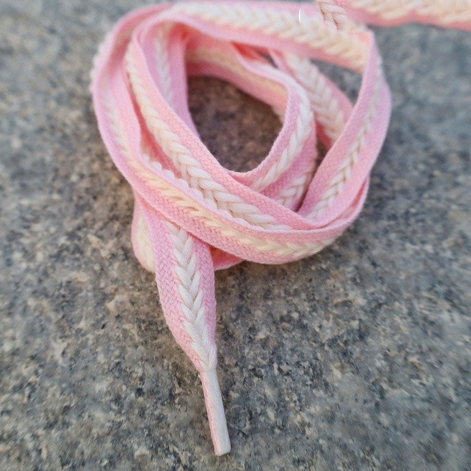 1 Pairs 3/5” wide flat shoe laces for sneakers 9 Colors thick fat ...