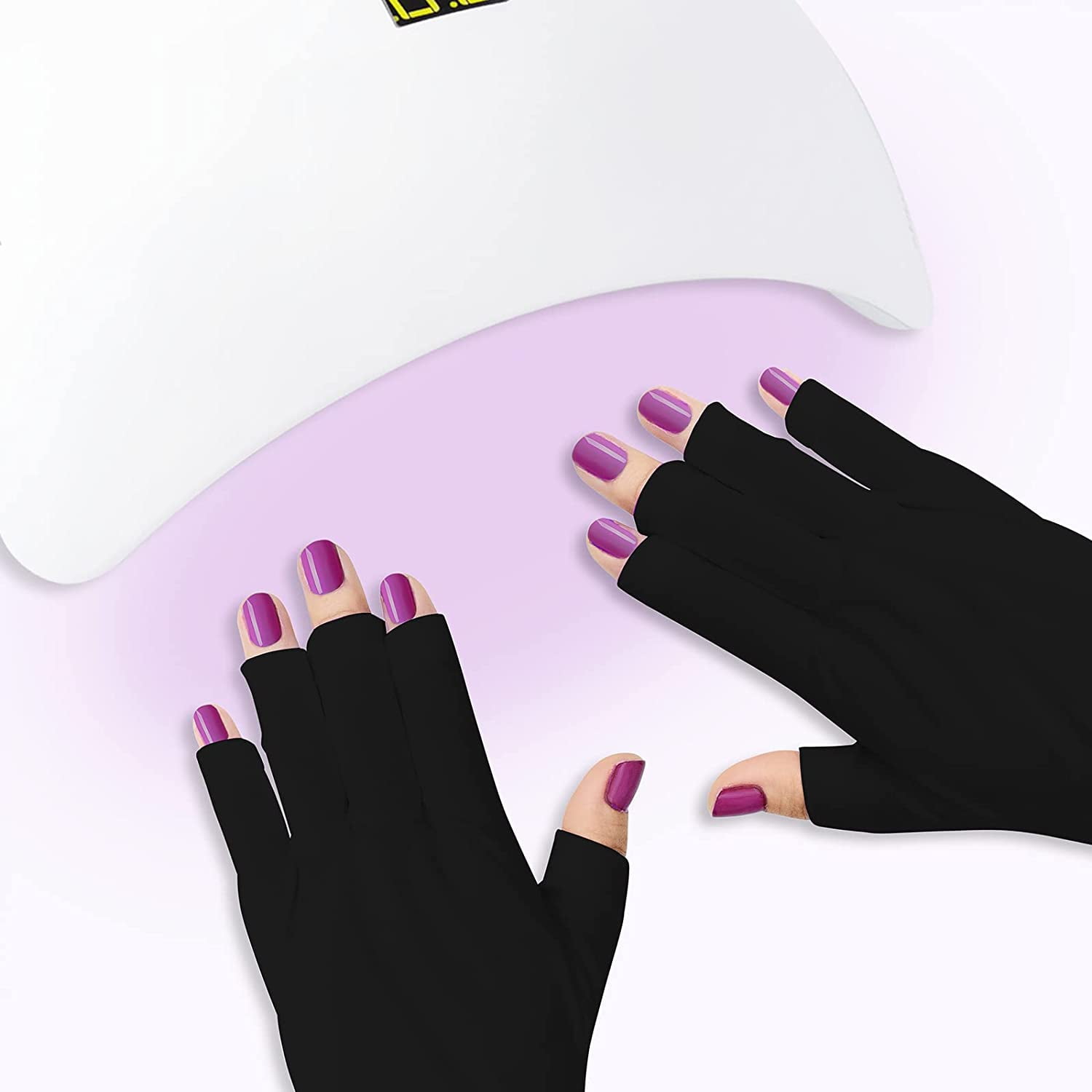 1 Pairs Anti UV Glove UV Shield Glove Gel Manicure, Professional Anti ...