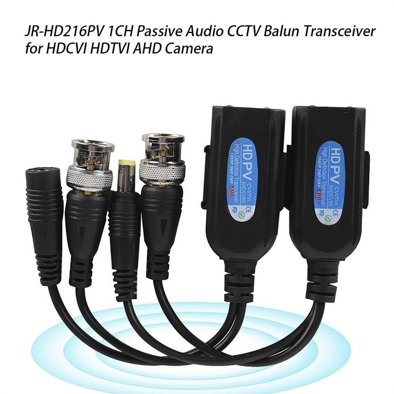 1 Pairs CCTV Coax BNC Video Power Balun Transceiver to CAT5e 6 RJ45 ...