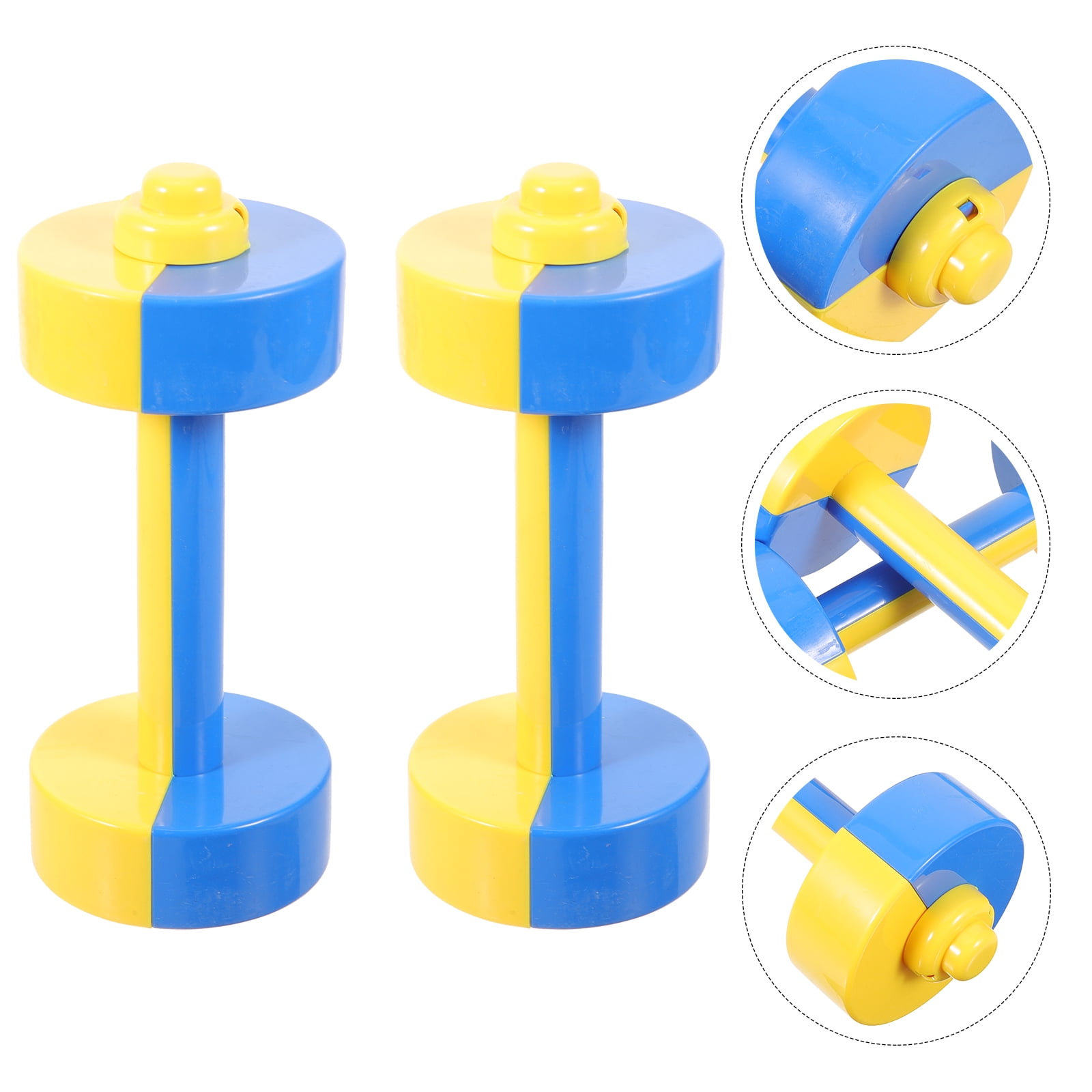 1 Pairs Dumbbells Kids Pretend Play Exercise for Children Beginner Gym ...