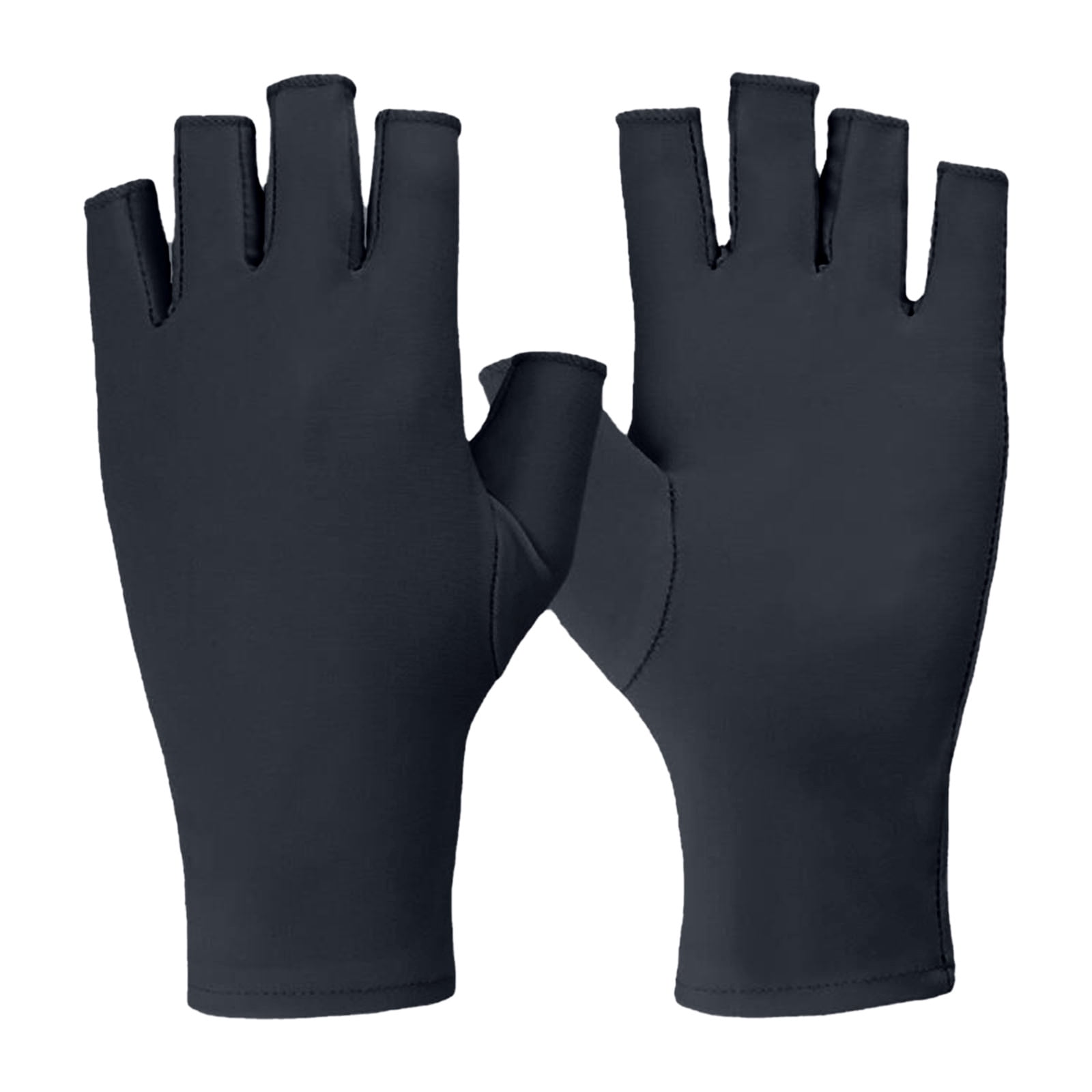 1 Pairs Elderly Skin Thin Protector Gloves Tone Fingerless Gloves ...