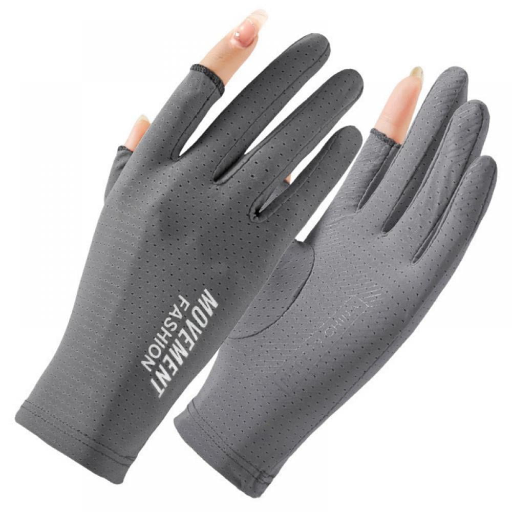 1 Pairs Sunblock Gloves Touchscreen Gloves UV Protection Driving Gloves ...