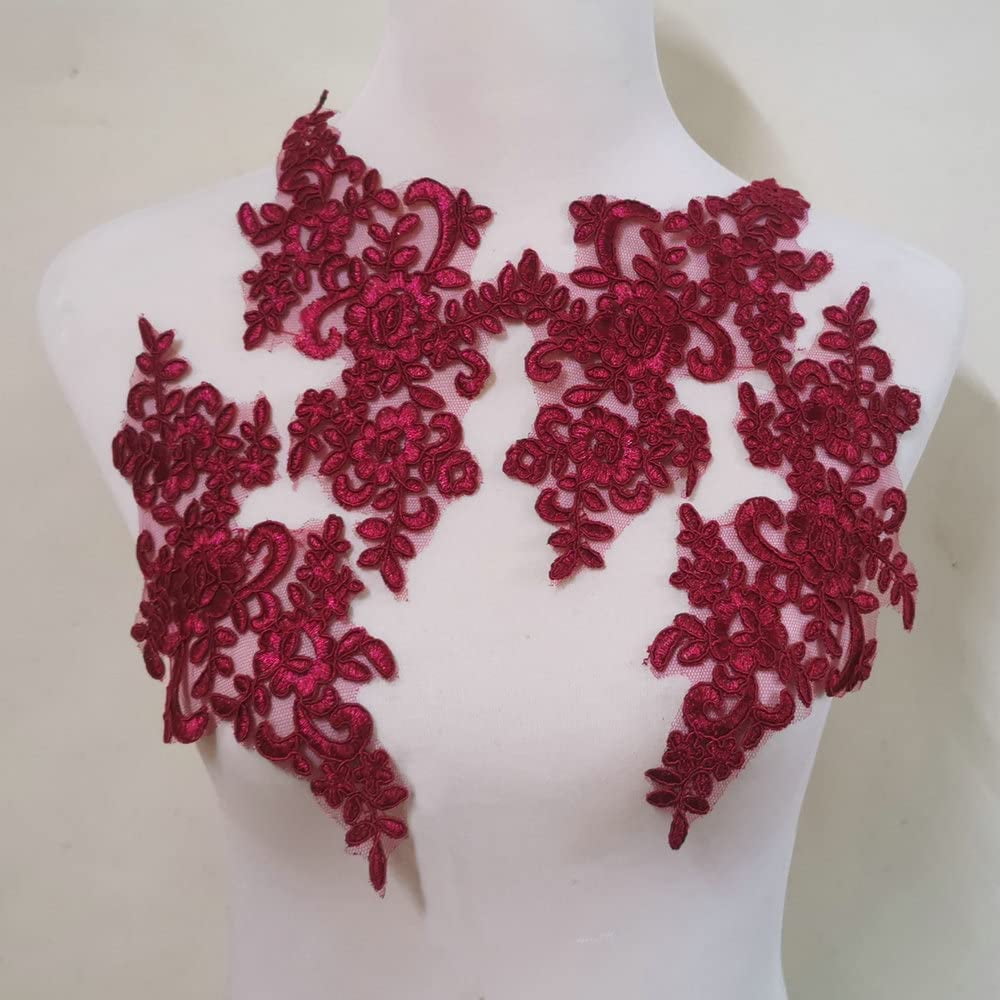 1 Pairs of Embroidered Lace and Decal Wedding Dress Accessories for ...