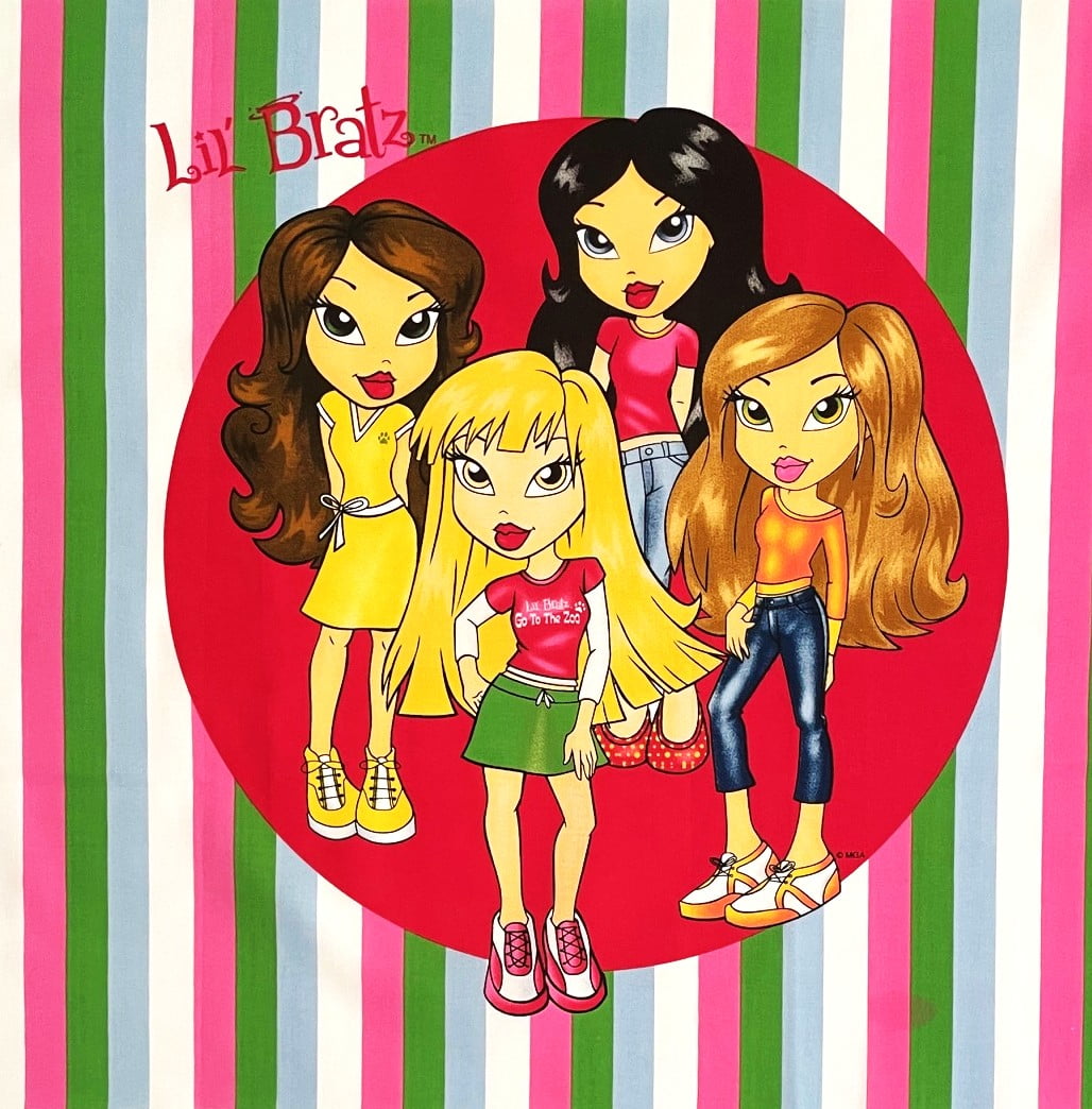 1 Panel - Lil' Bratz Cotton Fabric Pillow Panel - Zada Talia & More ...