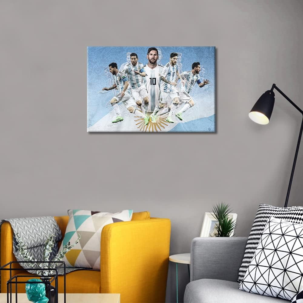 1 Panel Lionel Messi Poster Canvas Wall Art Sports Theme Creative ...