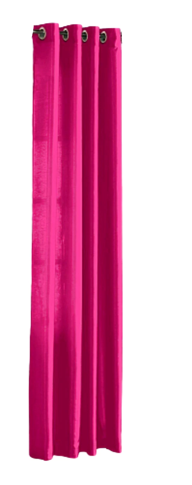 Gorgeous Home Linen Faux Silk Grommet Window Curtain, 52" x 84", Hot ...
