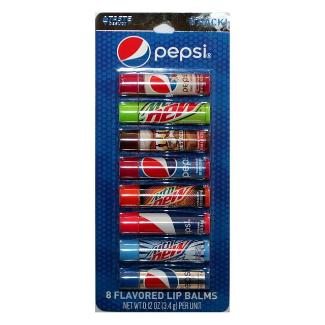 (1) Party Pack Pepsi - 8pc Soda Flavored Lip Balm Sticks - Flavors ...