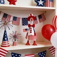 1 Patriotic Goose Figurine, 7 Inch Resin Porch Decor With Flag, Red ...