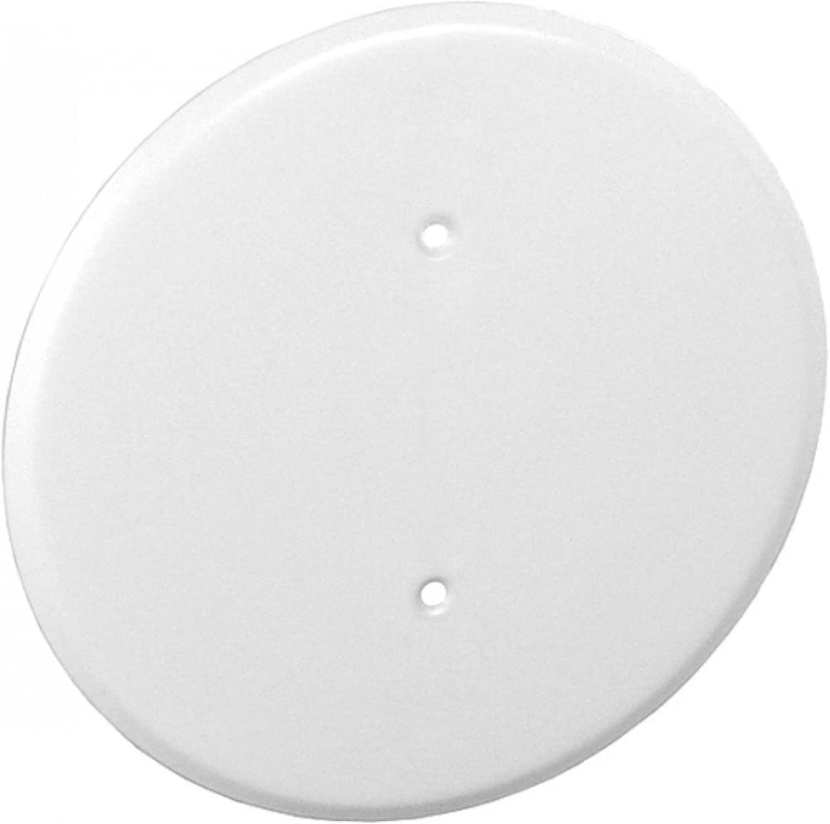 1 Pc, 0.0276 Thick White Powder Coated Steel 8 In. Ceiling Blank-Up ...