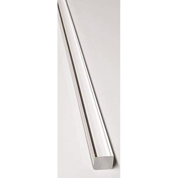1 Pc 1/2” x 1/2" x 36” Long Square Clear Acrylic PLEXIGLASS Plastic Rod ...