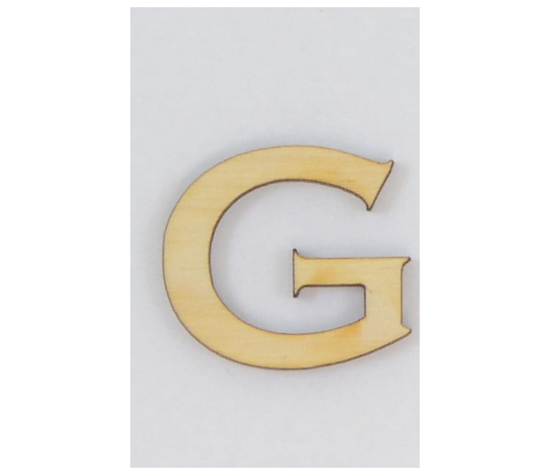1 Pc, 10 Inch X 1/4 Inch Thick Wood Letters G In The Copperplate Gothic ...
