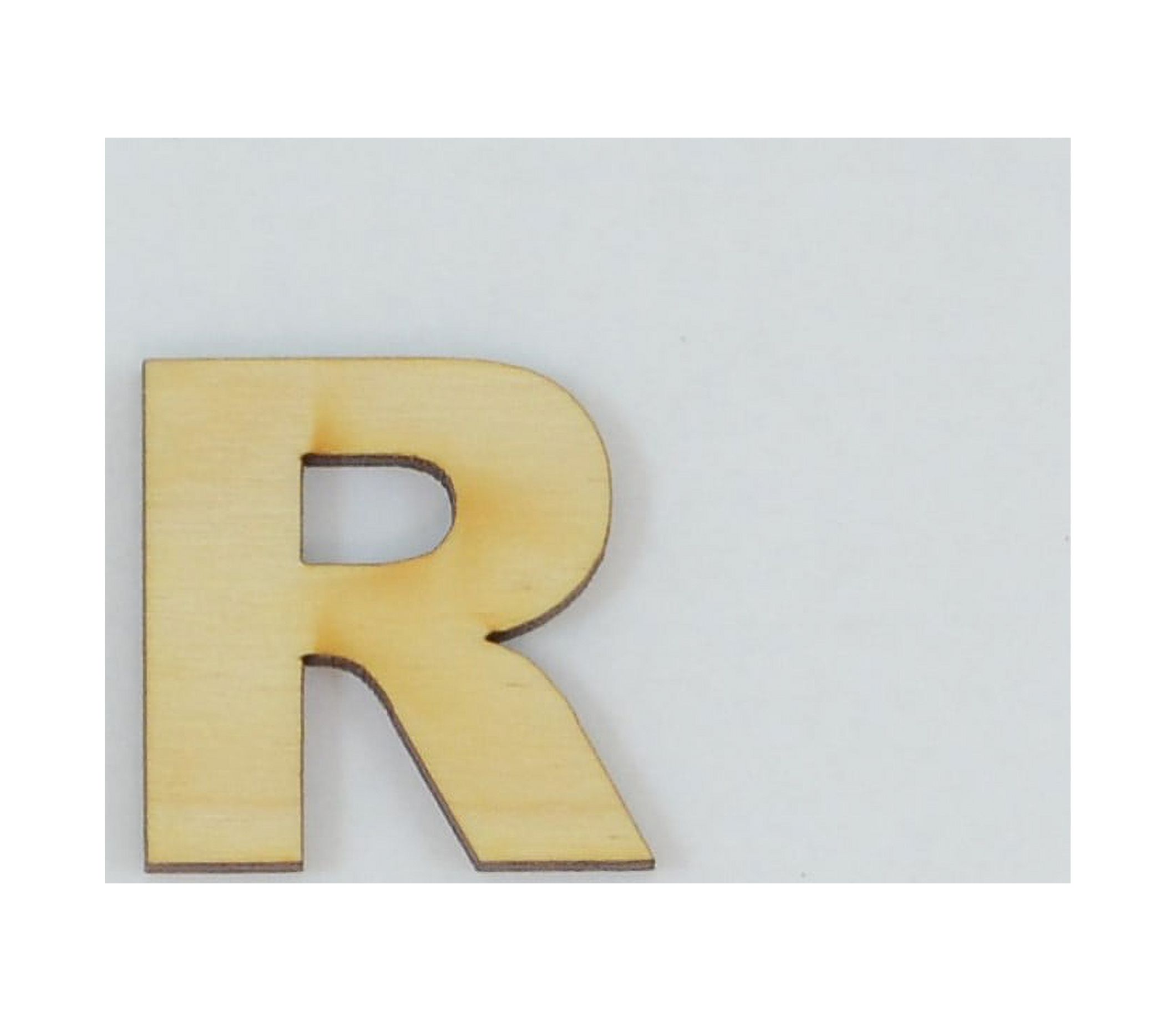 1 Pc, 10 Inch X 1/4 Inch Thick Wood Letters R In The Arial Font For ...
