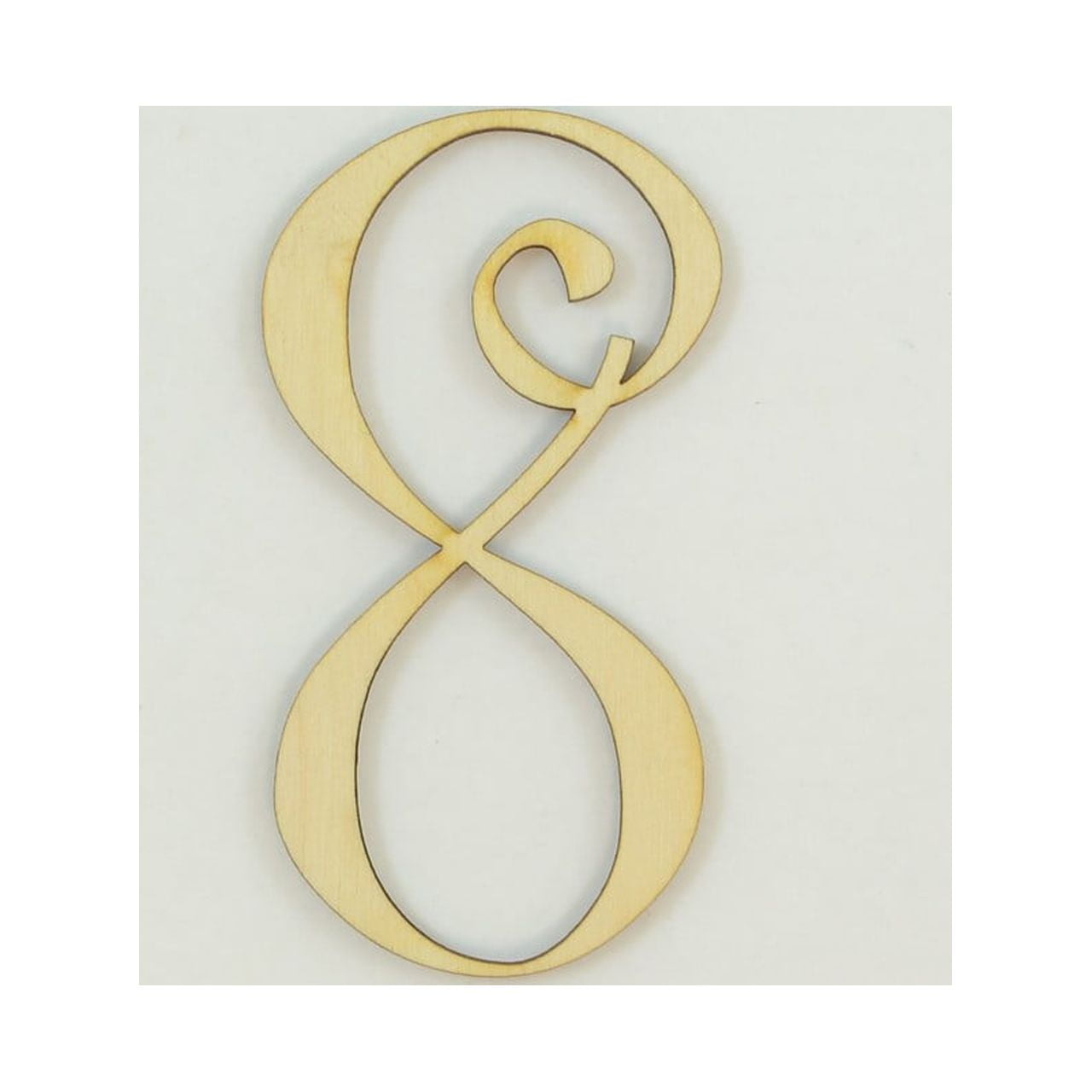 1 Pc, 10 Inch X 1/4 Inch Wood Numbers 8 In The Curlz Font Great For ...