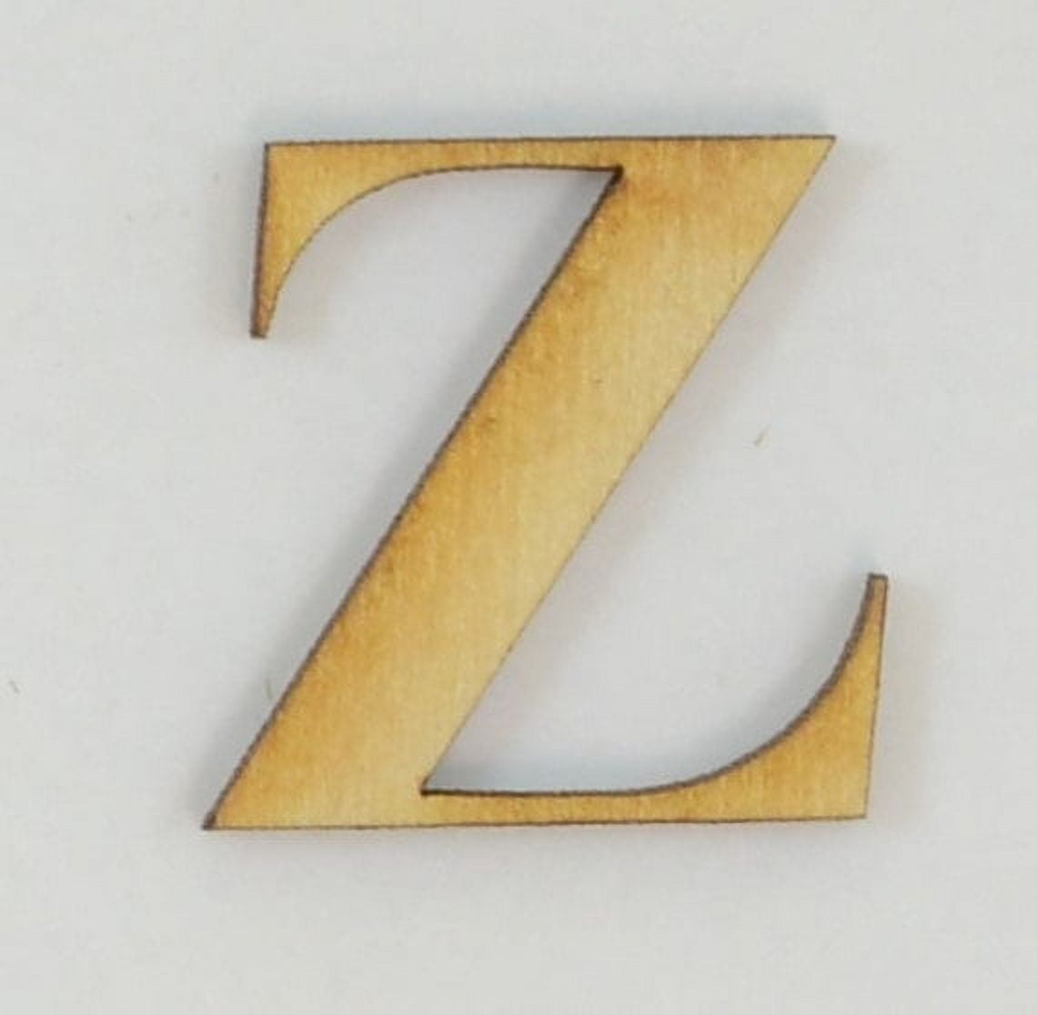 1 Pc, 10 Inch X 1/8 Inch Thick Times New Roman Bold Wood Letters Z ...
