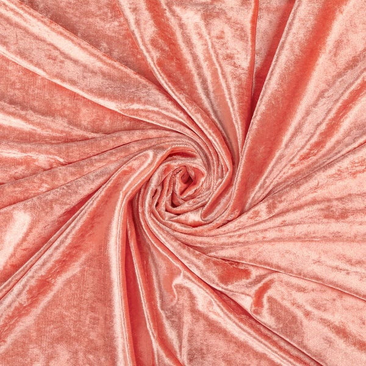 1 Pc, 10 Yards Velvet Fabric Roll - Coral for Ceremony and Reception ...
