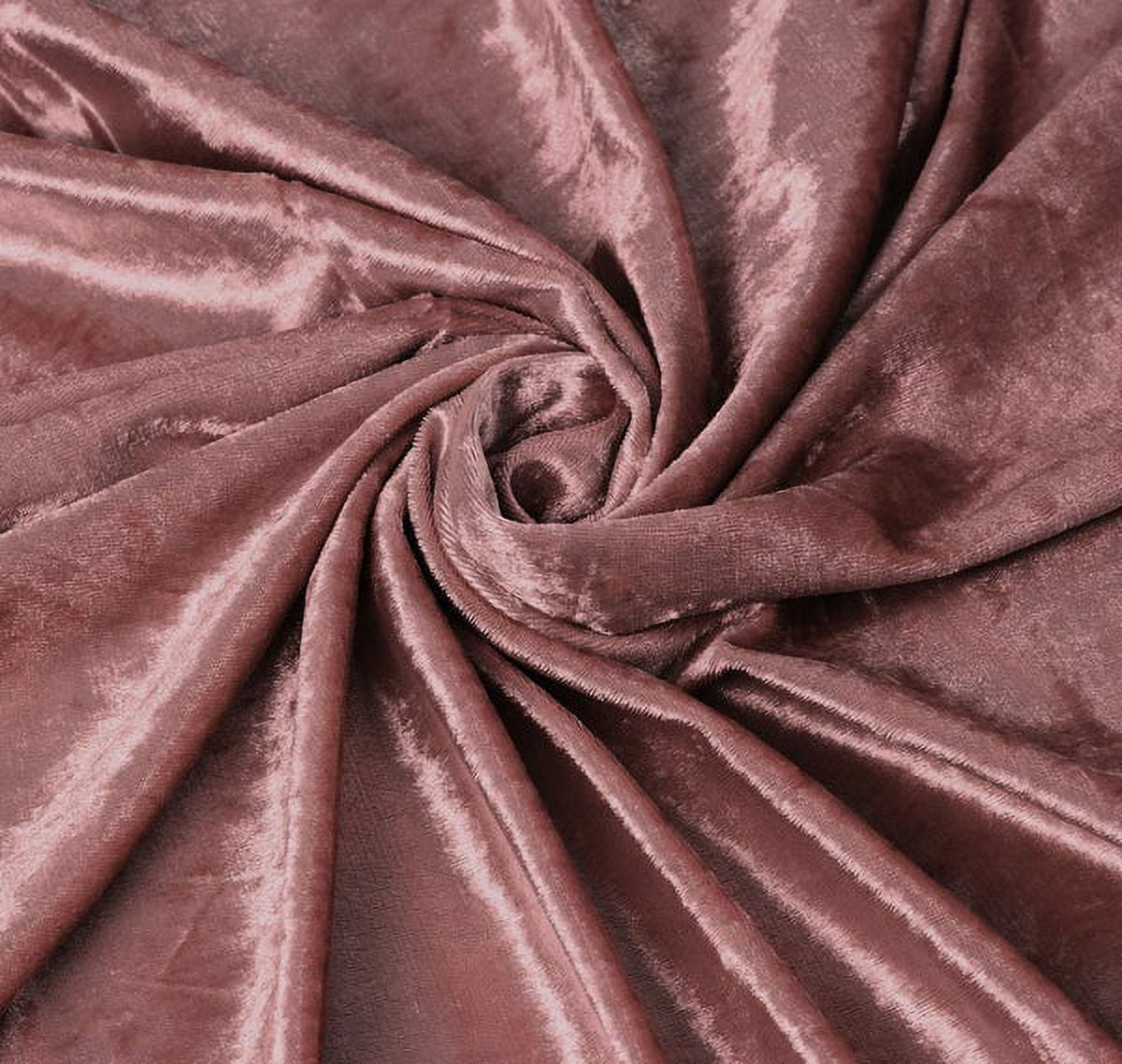 1 Pc, 10 Yards Velvet Fabric Roll - Dark Dusty Rose/Mauve for Ceremony ...