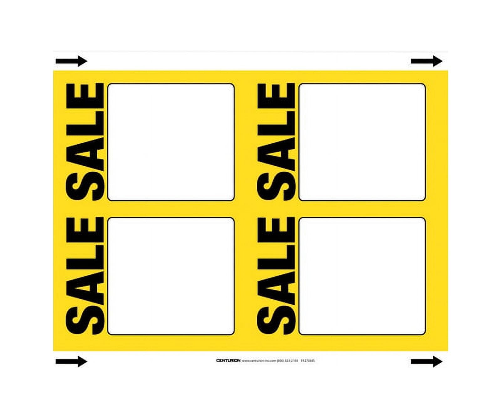 1 Pc, 11 In. H X 8.5 In. W Sale Sign 100 Cardstock - Walmart.com