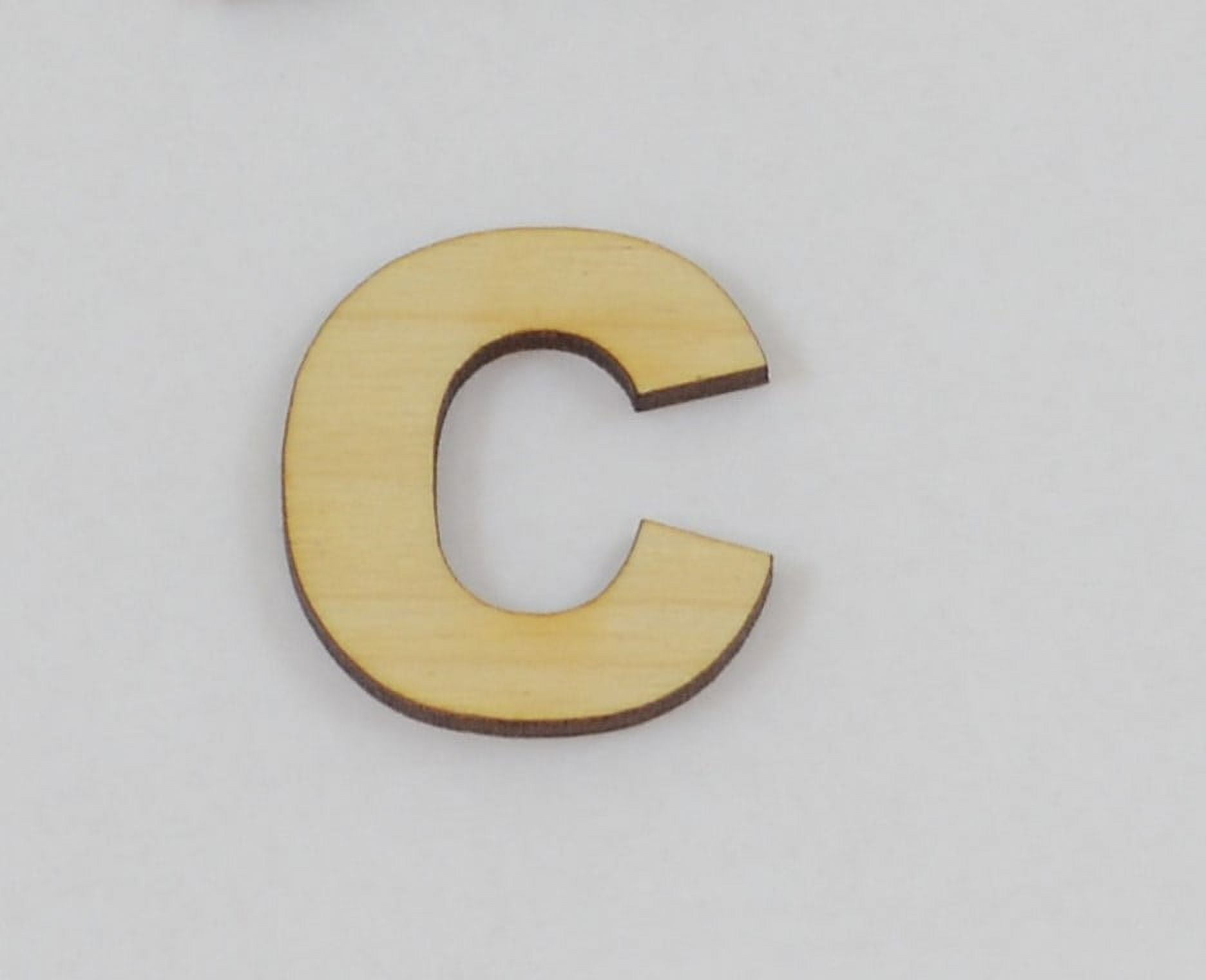 1 Pc, 12 Inch X 1/4 Inch Thick Wood Letters C In The Arial Font For ...