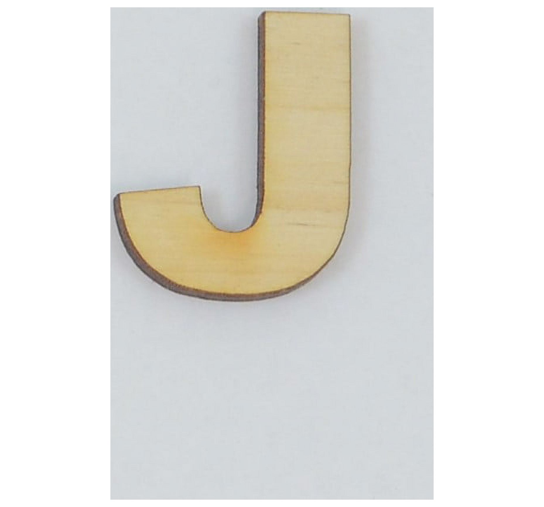 1 Pc, 12 Inch X 1/8 Inch Thick Wood Letters J In The Arial Font For ...