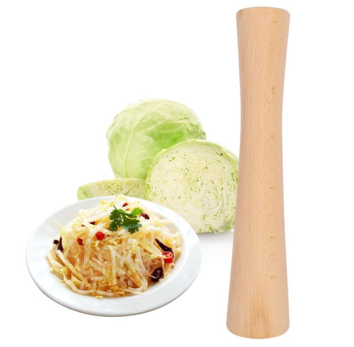 1 Pc 12" Sauerkraut Pounder,Pounder with Comfortable Grip,Solid Wood ...