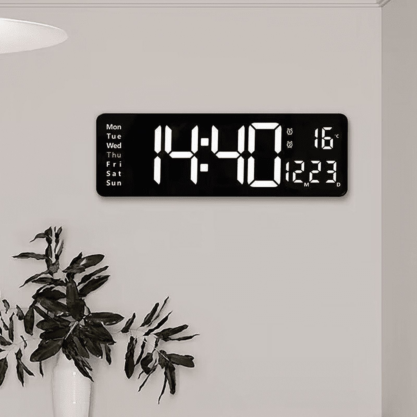 1 Pc 15.6inch Large LED Wall Clock with Timer Countdown Function, Date ...