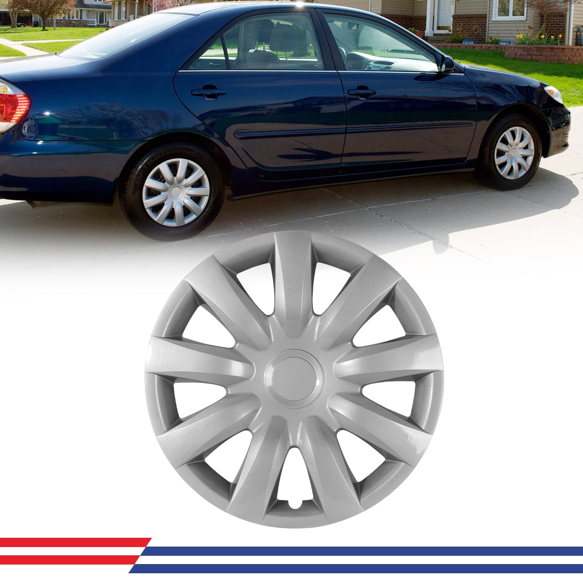 1 Pc 15" Steel Wheel Hubcaps for 2004-2006 Toyota Camry,Wheel Rim Cover ...