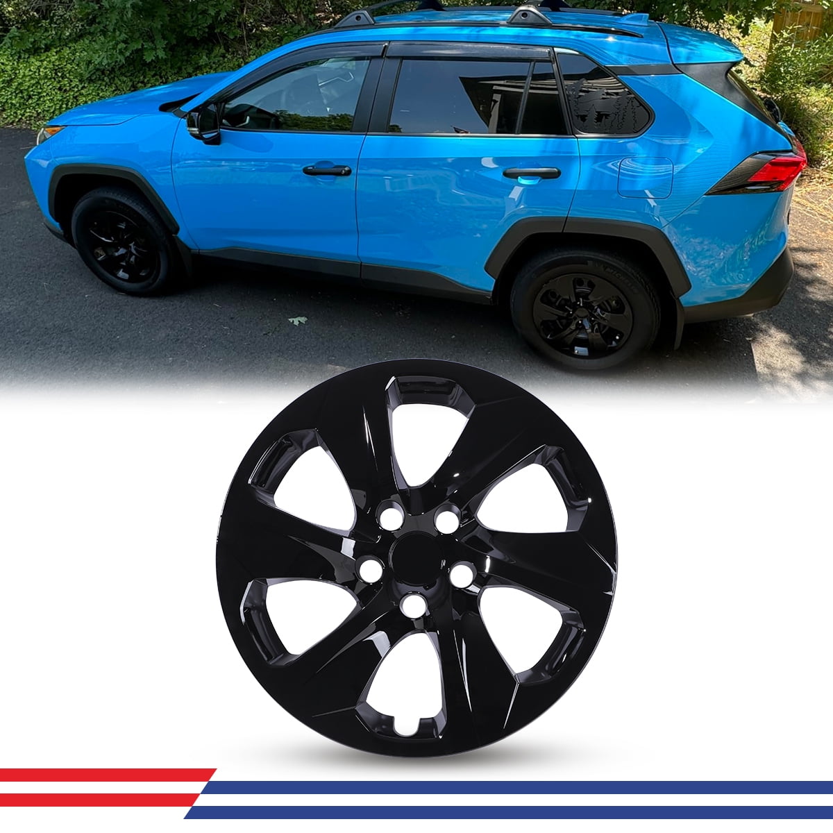 1 Pc 17" Steel Wheel Hubcap for 2019-2025 Toyota RAV4,Wheel Rim Cover ...