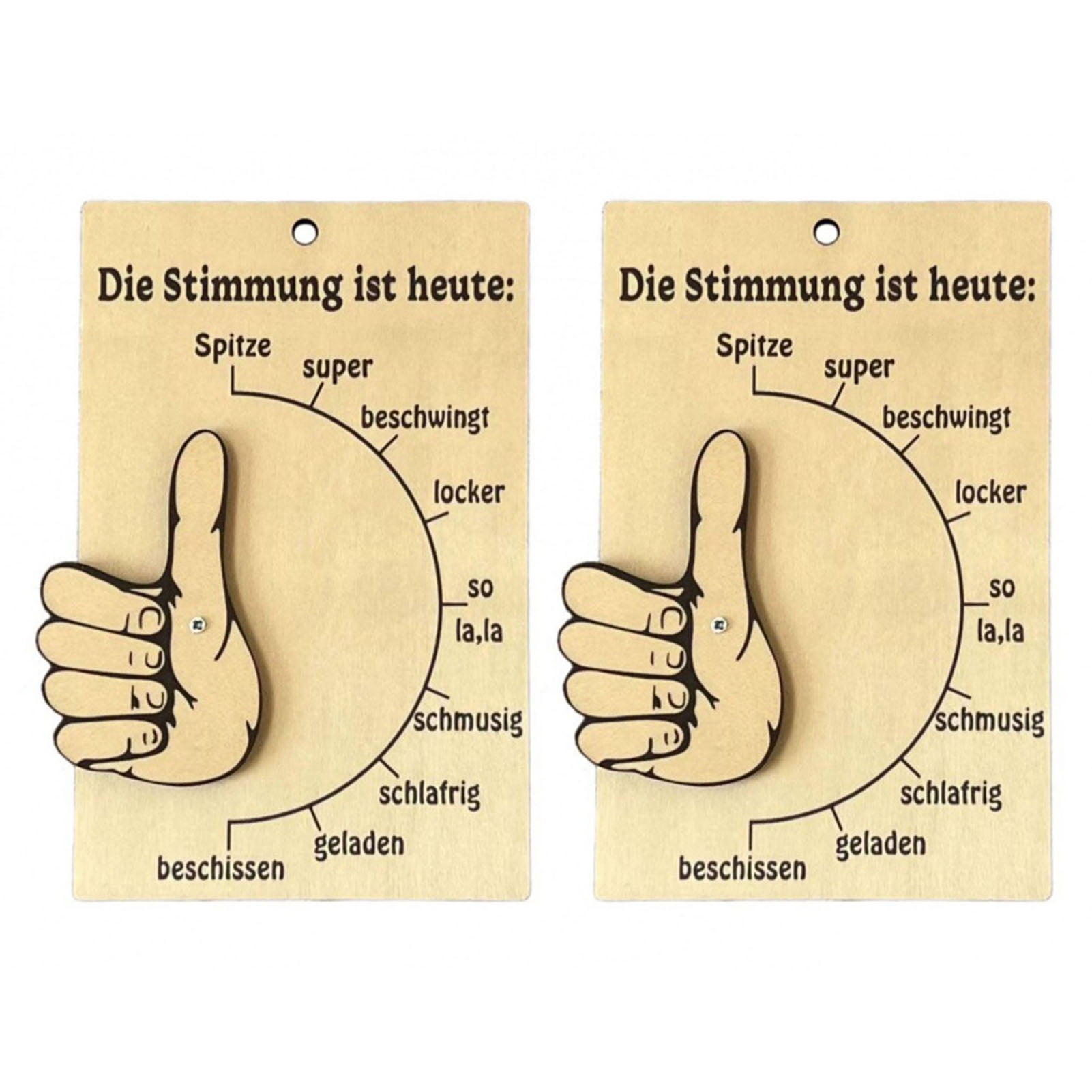 1 Pc/2 Pcs/3 Pcs Wooden Mood Barometers Wall Decor Mood Reflection Sign ...