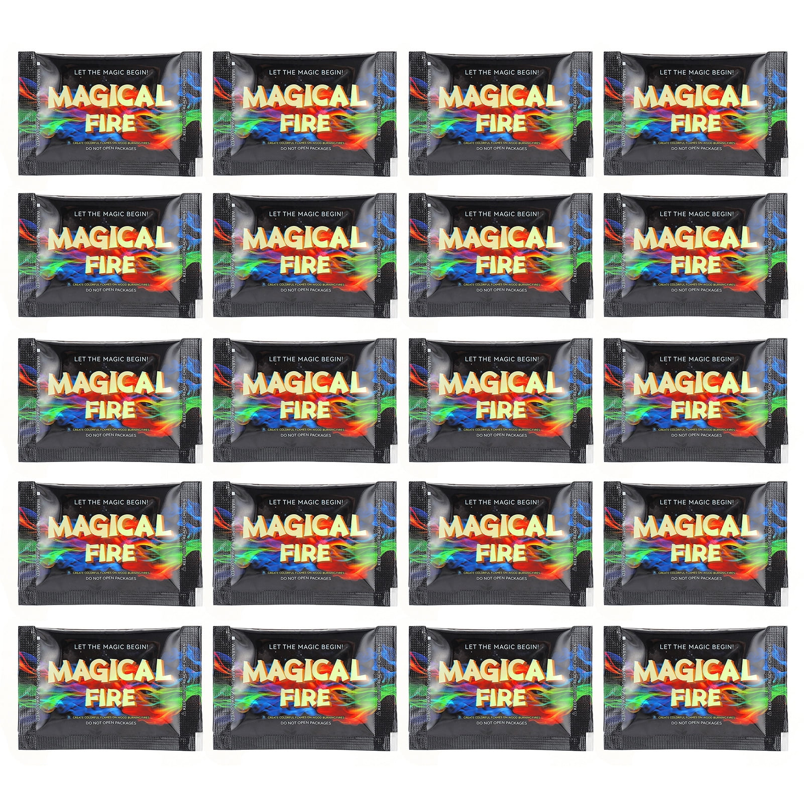 1 Pc/20 Pcs Flame Color Changing Powder Flame Colorant Packets Flame ...