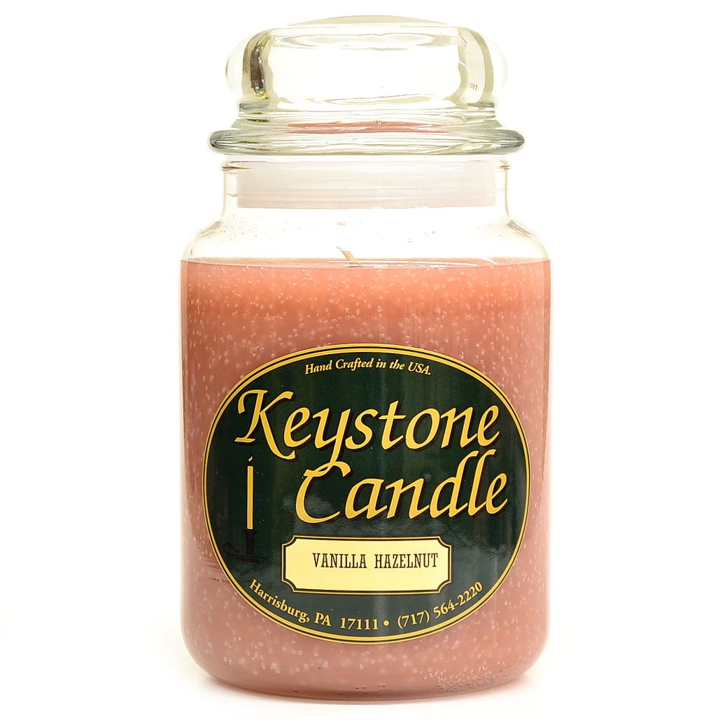 1 Pc 26 oz Vanilla Hazelnut Jar Candles 4 in. diameter x 7 in. tall ...
