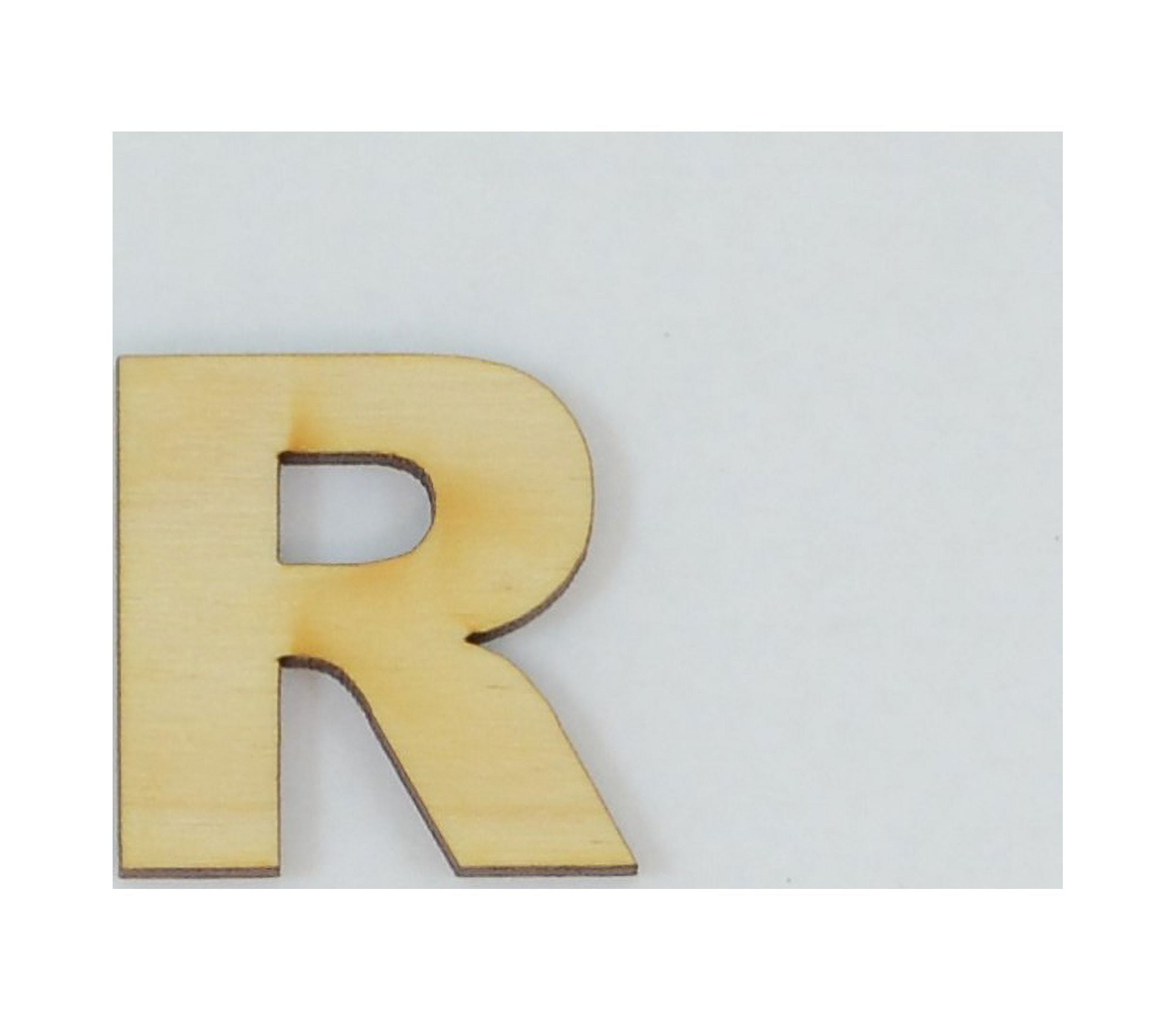 1 Pc, 5 Inch X 1/4 Inch Thick Wood Letters R In The Arial Font For ...