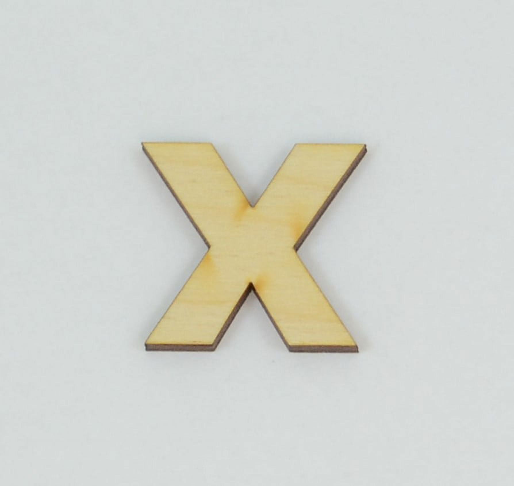1 Pc, 5 Inch X 1/4 Inch Thick Wood Letters X In The Arial Font For ...