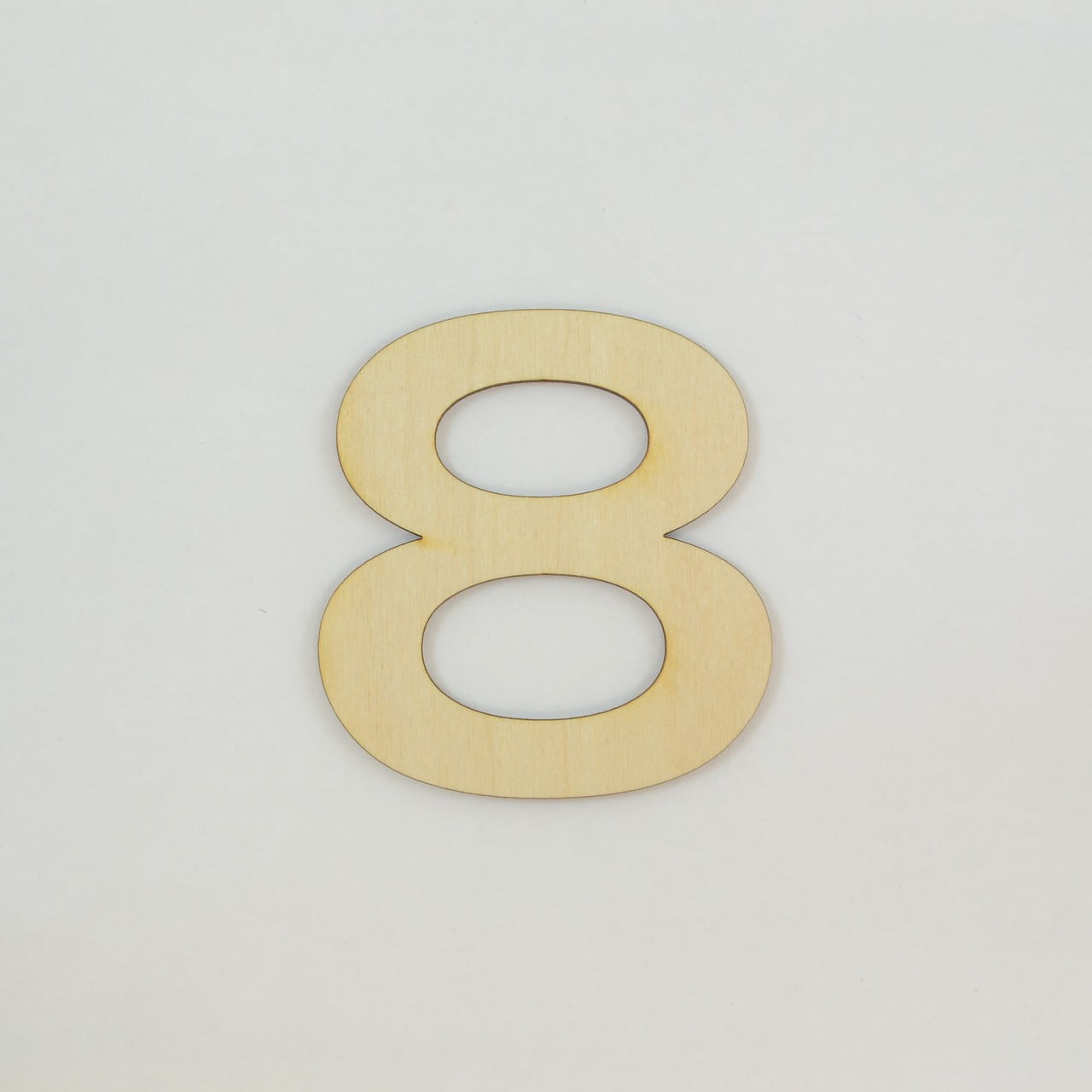 1 Pc, 5 Inch X 1/8 Inch Wood Numbers 8 In The Copperplate Gothic Bold ...