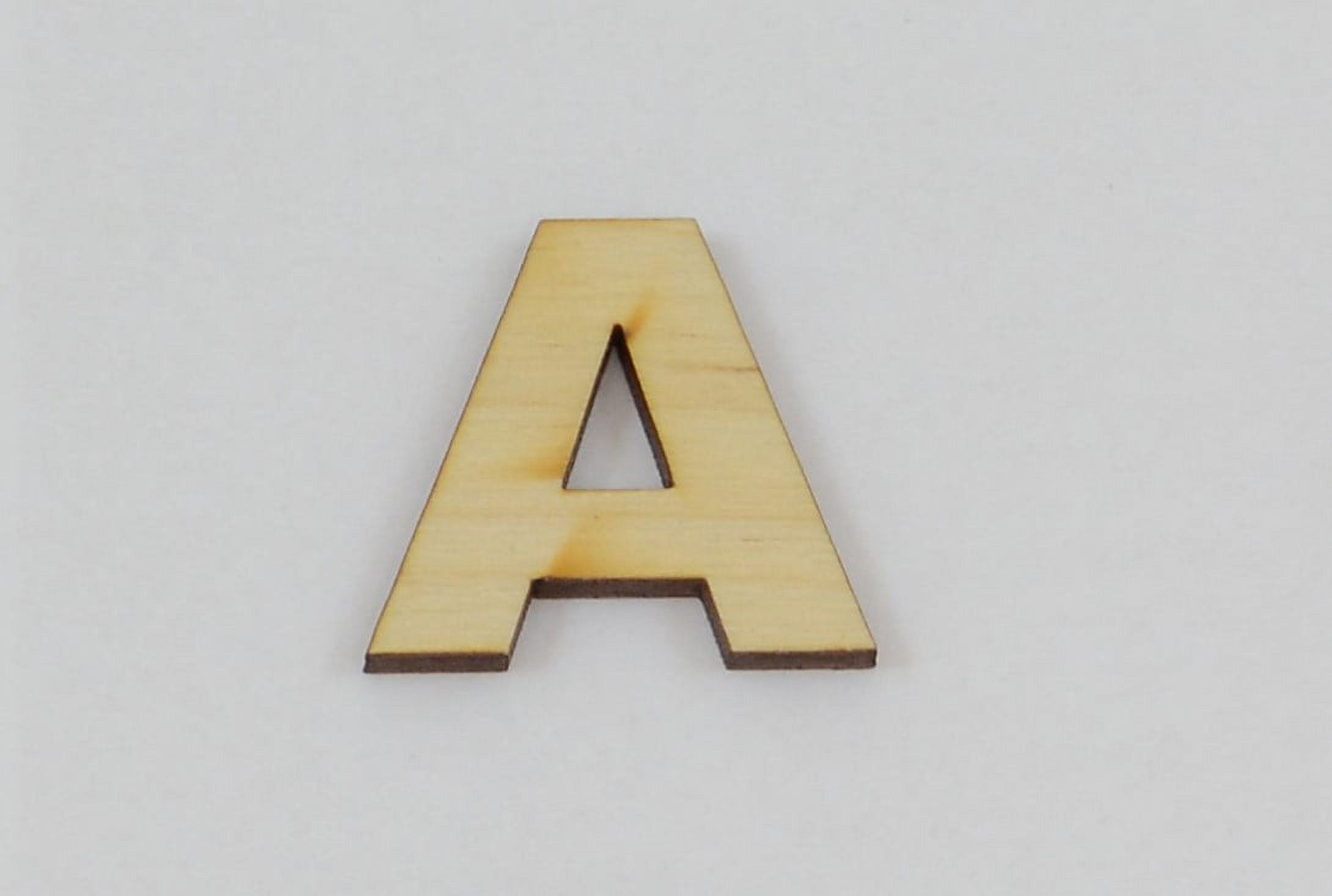 1 Pc, 6 Inch X 1/8 Inch Thick A Wood Letters In The Arial Font Easy To ...
