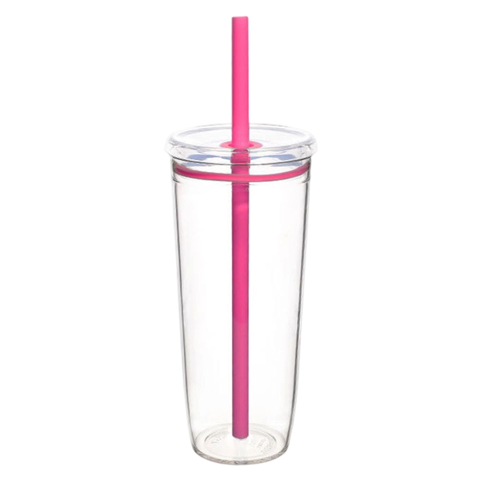 1 Pc 600ml Iced Coffee with Lid and Straw, Water Bottle Iced Coffee ...