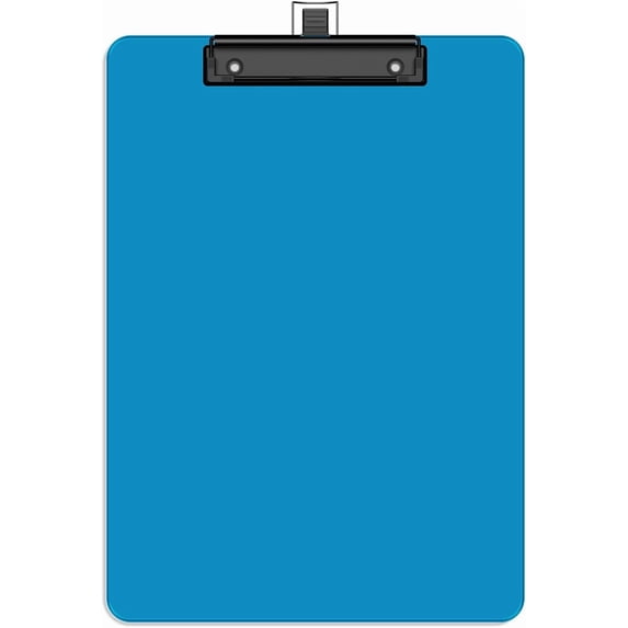 1 Pc 8.5 x 11 Inch Blue Plastic Clipboard With Low Profile Clip Pen ...